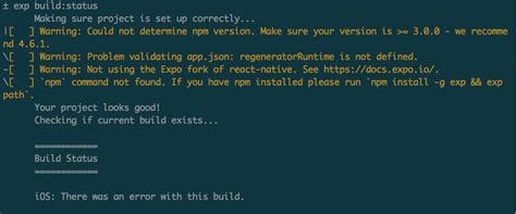 Build Stuck IOS There Was An Error With This Build Cannot Start New