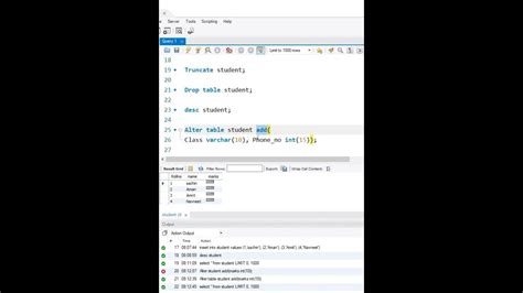 Adding Multiple Columns In Existing Table In Sql Youtube