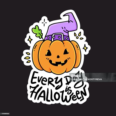 잭 오랜턴은 농담 같은 글자로 마녀 모자를 쓰고 웃고 있는 호박을 들고 있다 귀여운 오렌지 야채의 그림입니다 10월에 대한 스톡 벡터 아트 및 기타 이미지 Istock