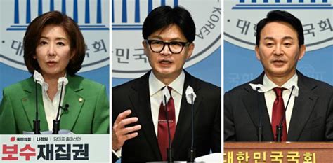 나경원·한동훈·원희룡 당대표 경선 출마 선언