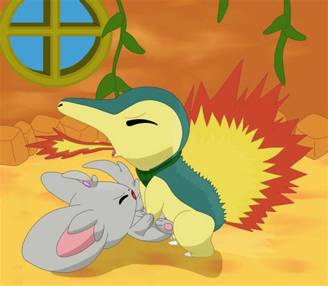 Rule 34 Absurd Res Closed Eyes Cum Cyndaquil Duo Feral Feral On Feral