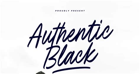 Authentic Black Brush Script Typeface Templatemonster
