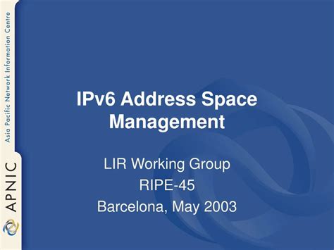 PPT IPv Address Space Management PowerPoint Presentation Free