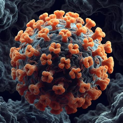 Premium Ai Image Virus Structure