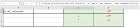 Excel Parse A String Into A Table Using Filterxml Stack Overflow
