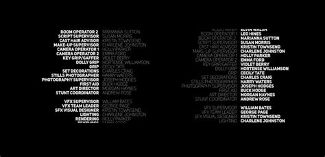 Film Credits Template