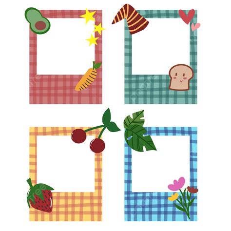 전 채 보 리 래 귀여운 삽화 액자 일러스트 폴라로이드 일러스트 프레임 일러스트 폴라로이드 폴라로이드 클립 아트 보리 래 삽화 Png 일러스트 및 이미지 에 대한 무료