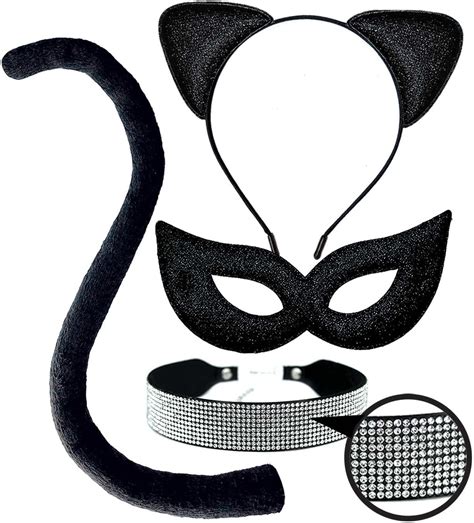 Olyphan Black Cat Costume Accessories Cat Woman Costume