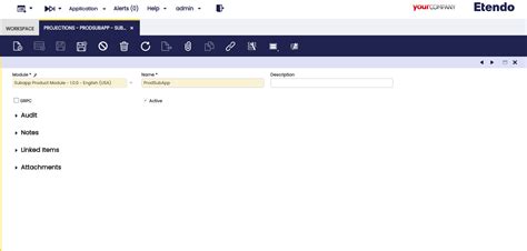 Example Subapplication Using Etendo Rx Etendo Documentation