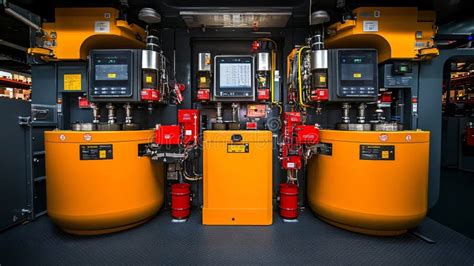 Industrial Machinery Automated Manufacturing System Factory Equipment Stock Illustration