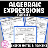 Simplifying Expressions Sketch Notes Practice By Manic About Math