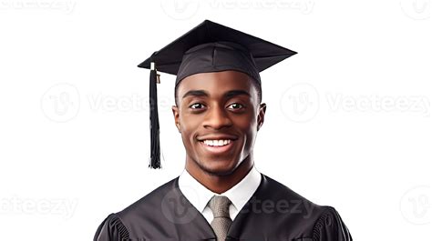Ai Generated Png Black Male American Student Smiling Happily At