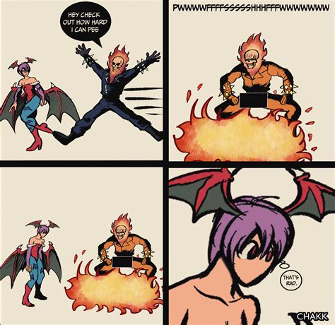 Chakkrx Ghost Rider Lilith Darkstalkers Capcom Darkstalkers Marvel Vs Capcom Marvel Vs