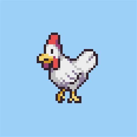 Premium Vector Fully Editable Pixel Art Vector Illustration Chicken For Game Development