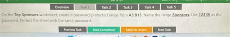 Solved Overview Task 1 Task 2 Task 3 Task 4 Task 5 On The Top Sponsors