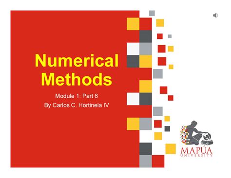 Lesson 4 Fixed Point Iteration Warning Tt Undefined Function 32 Numerical Methods Module 1