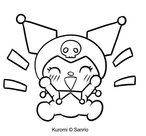 来自 My Melody 着色页的 Kuromi 12