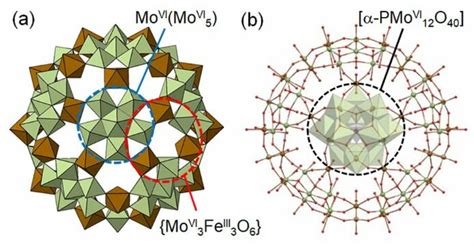 A Polyhedral And B Ball And Stick Representation Of The Molecular