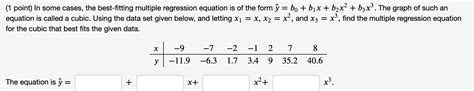solved 1 point in some cases the best fitting multiple