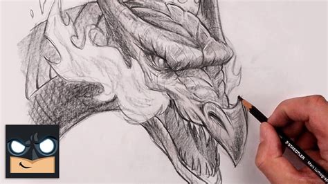 How To Draw Mega Charizard X Pokemon Sketch Tutorial Youtube