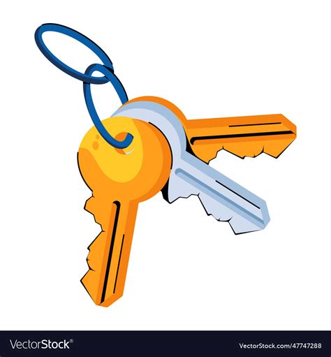Keys Royalty Free Vector Image Vectorstock