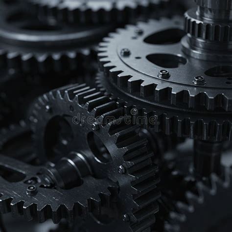 An Intricate Assembly Of Interlocking Metal Gears Showcasing A Complex