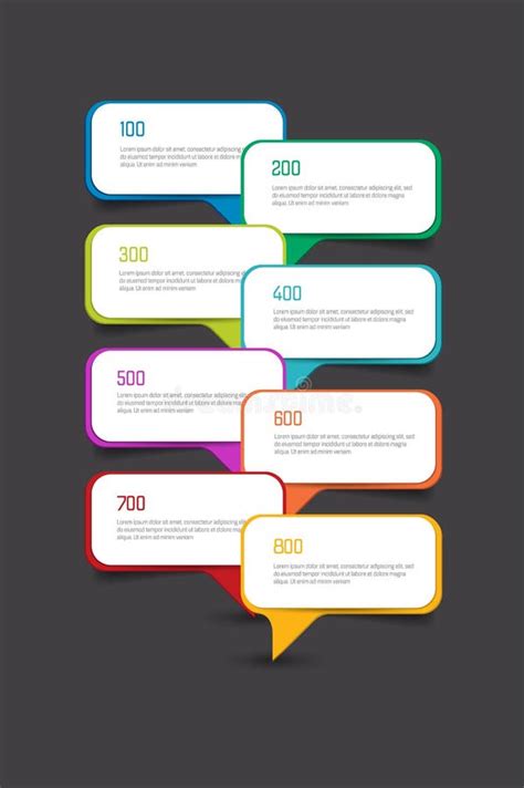 infographic timeline report template chart scheme stock vector
