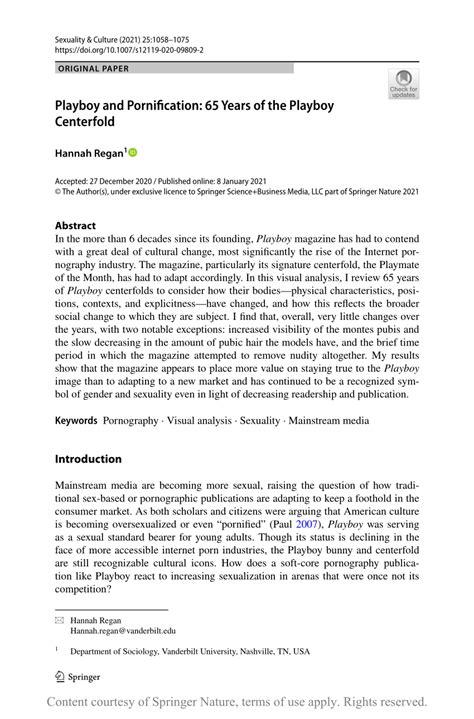 Playbabe And Pornification Years Of The Playbabe Centerfold