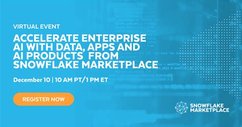 Accelerate Enterprise Ai With Snowflake Marketplace Data Apps And Ai Products