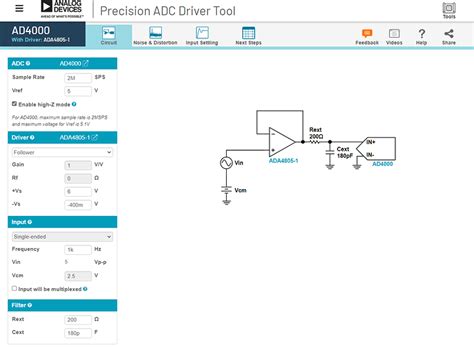 精密 Adc 驅動器設計工具 產品技術提示 Digikey Techforum An Electronic Component And Engineering Solution Forum