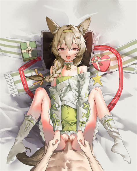 Winku Beanstalk Arknights Arknights Absurdres Highres 1girl Bell Box Braid Braided