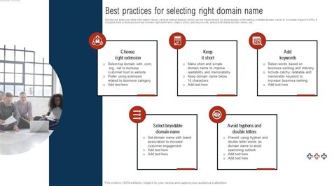 Comprehensive Guide For Digital Website Best Practices For Selecting Right Domain Name Ppt Template