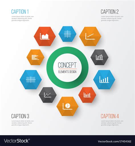 Set Of Graphs Diagrams And Statistics Icons Vector Image