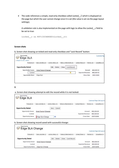 How To Create A Lock Record In Salesforce Pdf