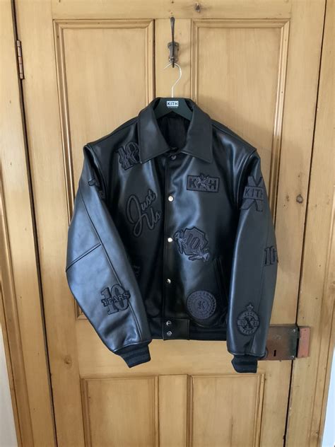 Kith Kith Monarch Leather Coaches Jacket Grailed