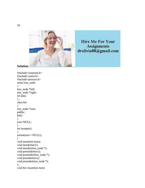 10 Solutioninclude Iostream H Include Conio H Include Process H Docx