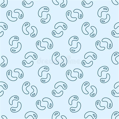 Viruses Bacteria Vector Science Concept Line Minimal Seamless Pattern