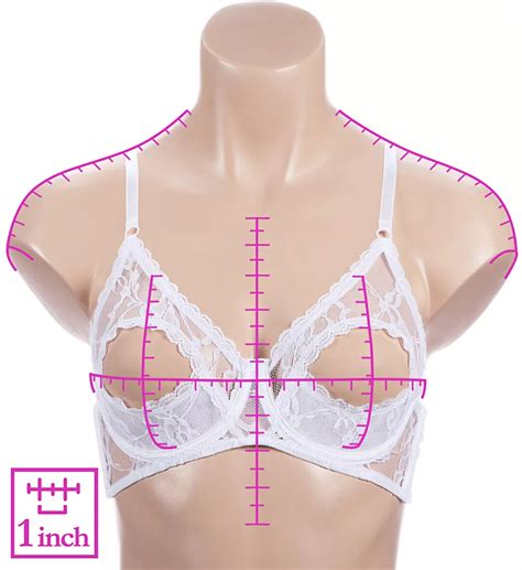 Lace Underwire Open Tip Bra