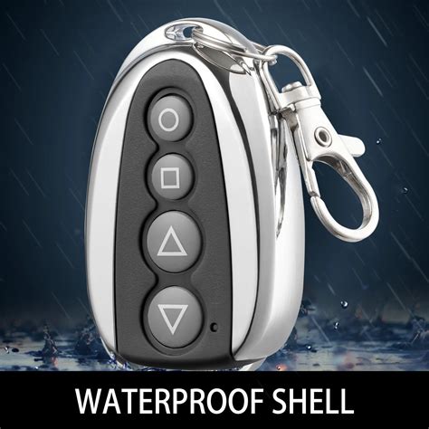 Vevor Gate Remote Control 4 Button Backup Key Accept Signal Within 100ft For Automatic Opener