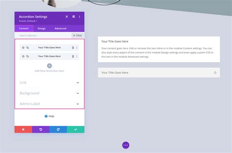 The Divi Accordion Module Elegant Themes Documentation