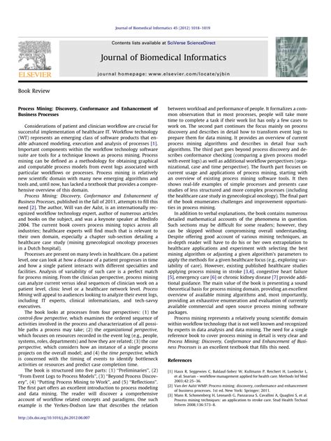 Pdf Process Mining Discovery Conformance And Enhancement Of