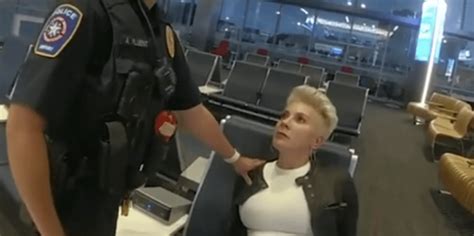 Video Of Drunk Karen Arrested At Dallas Airport Mocks Penis Size Of