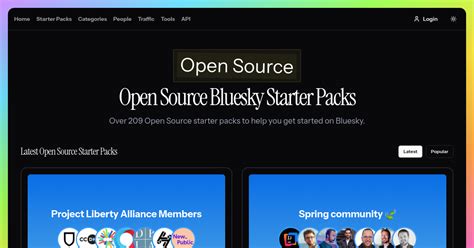 open source bluesky starter packs [209 lists jun 2025]