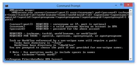Command Line Utility