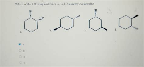 Solved Which Of The Following Molecules Is