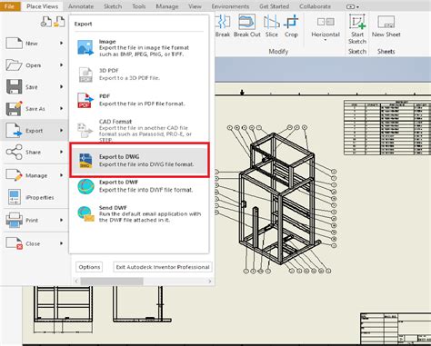 solved import inventor balloon to autocad autodesk community