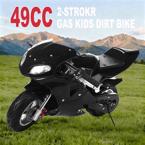 Seipouy 49cc 2 Stroke Pocket Bikemini Gas Motorbikeoff Road Trail