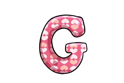 Valentine Alphabet Letter G Clipart Graphic By Goodtimeartsy · Creative