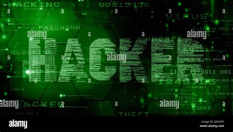 2d Illustration Cyber Crime And Internet Privacy Hacking Network
