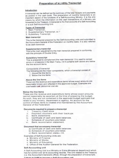 Preparation Of Transcript Q Pdf